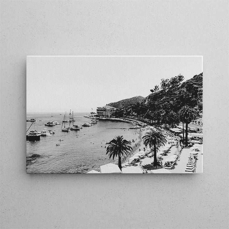 Original Black and White Descanso Catalina Canvas Art I Oblong Shop